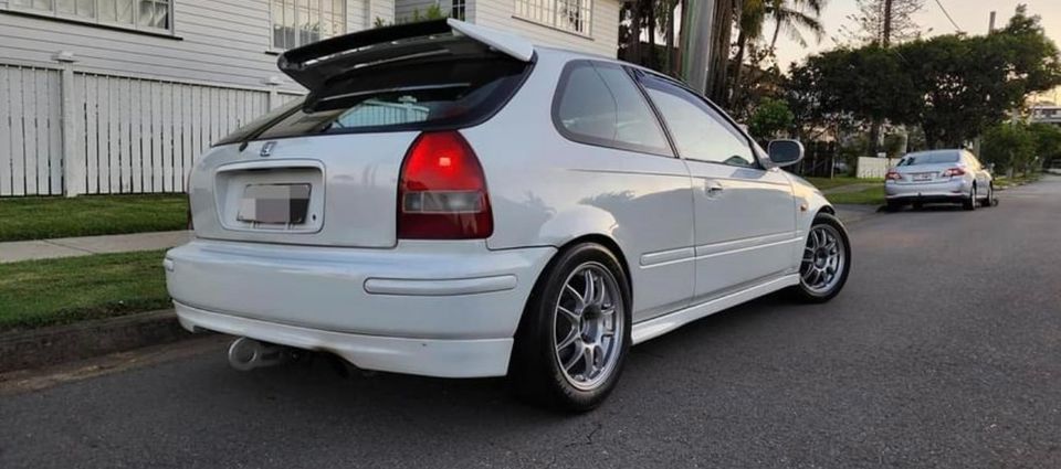 Brand New Honda Civic EK 1996 - 2000 Rear Type R style Spoiler Hatch W ...
