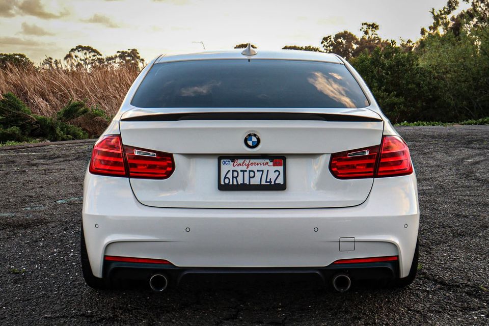 Gloss Black Spoiler Boot wing Lip to suit BMW F30 F80 3 Series M3 ...