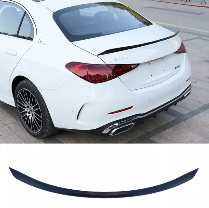 Mercedes Benz W206 C Class C63 STYLE Gloss Black Rear Boot Spoiler lip ...