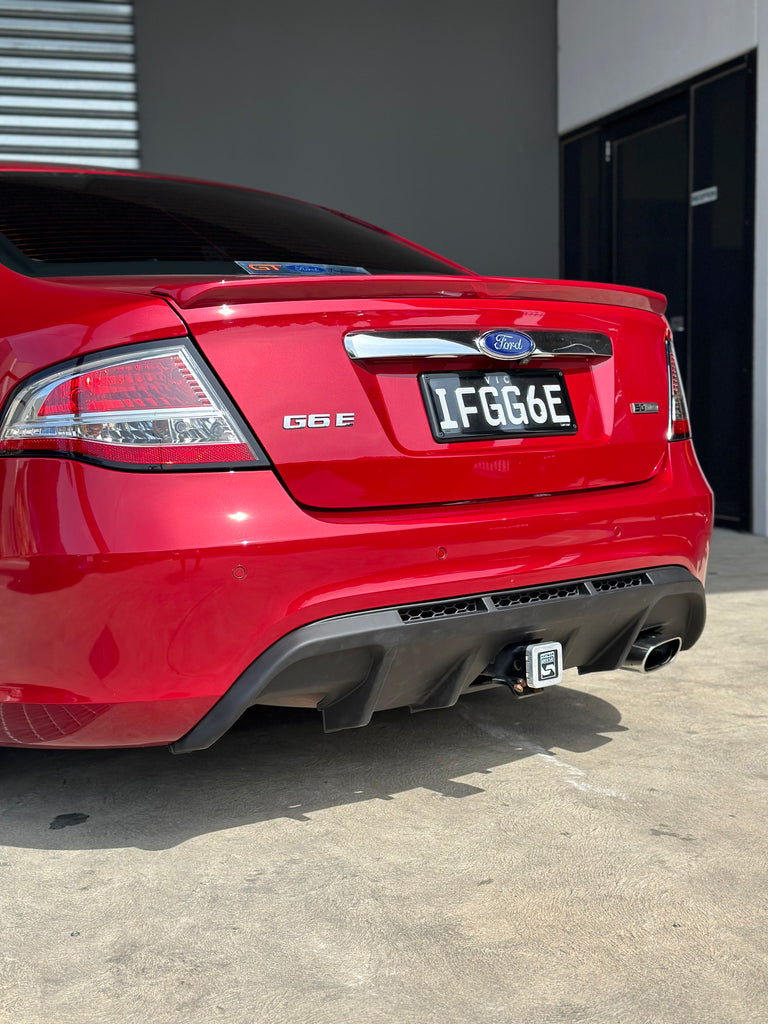REAR BUMPER BAR DIFFUSER TO SUIT FORD FALCON DUAL TIP FG XR6 XR8 G6 G6 ...
