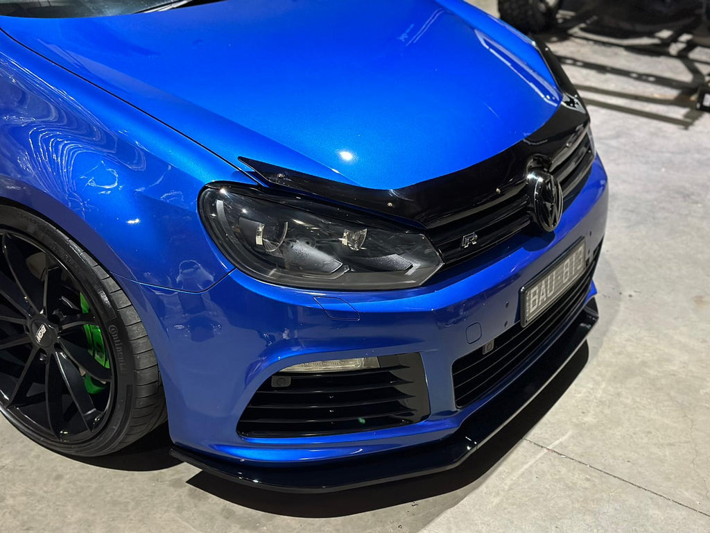 Gloss Black Front Lip Splitter to Suit VW Volkswagen Golf MK6 R Model ...