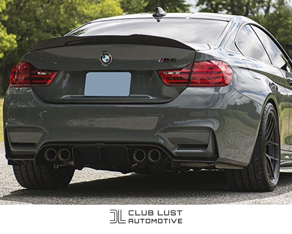 M4 Style Black Rear Boot Lip Spoiler for BMW 4 Series F32 & M4 F82 ...