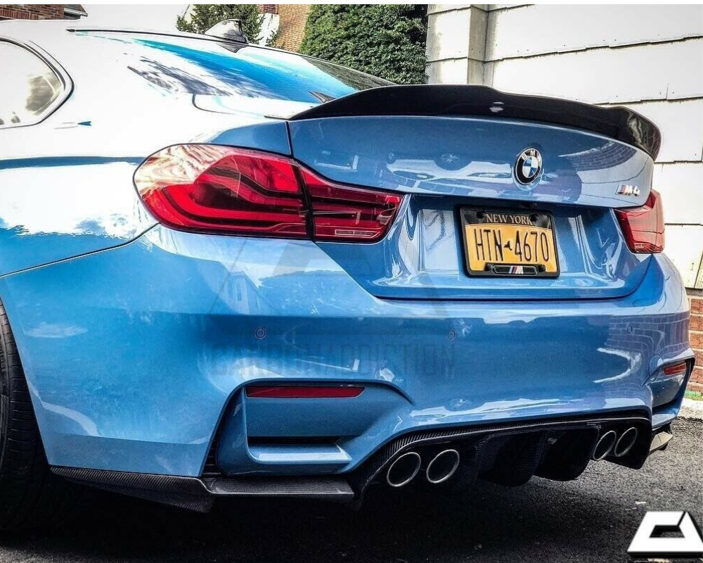 M4 Style Black Rear Boot Lip Spoiler for BMW 4 Series F32 & M4 F82 ...