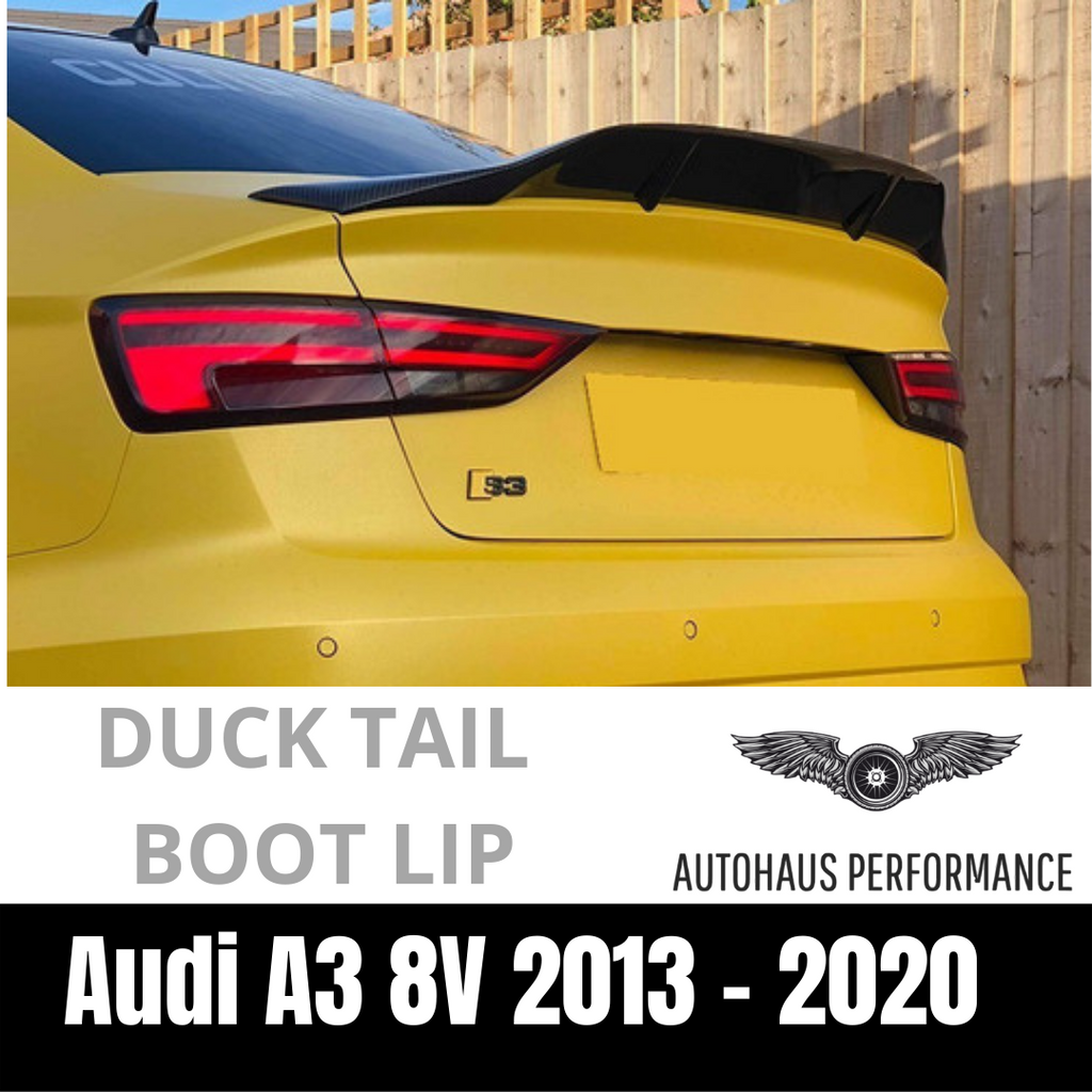 Audi A3 S3 RS3 8V 2013 - 2020 REAR DUCKTAIL SPOILER BOOT LIP DUCK TAIL ...