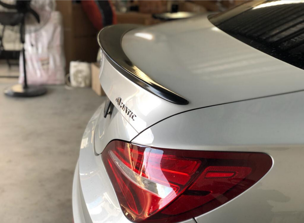 AMG CLA45 GLOSS Black Boot Lip Spoiler Wing for Mercedes-Benz CLA C117 ...