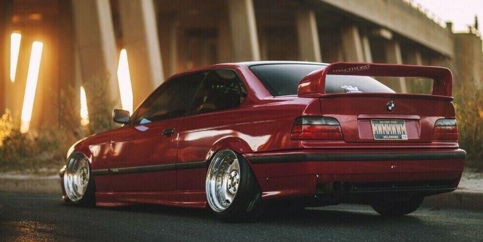 BMW M3 STYLE REAR BUMPER BAR FOR BMW E36 SEDAN & CONVERTIBLE & COUPE ...