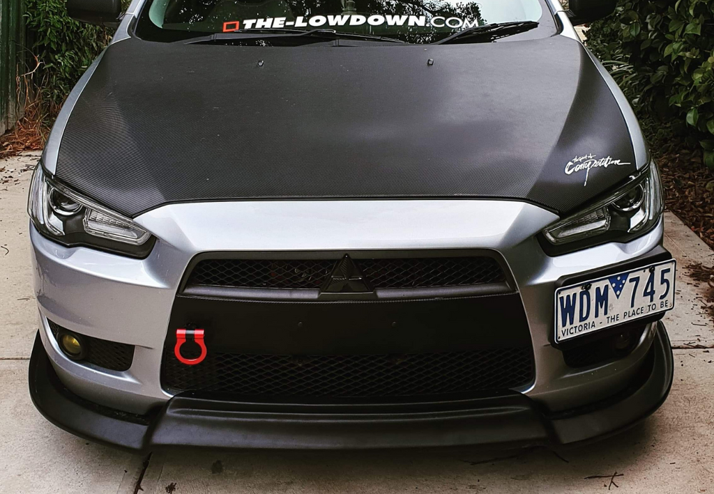 Mitsubishi Lancer CJ 2007 - 2018 Front Lip Matte Black Bumper Lip EVO ...