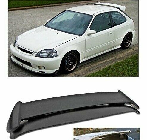 Brand New Honda Civic EK 1996 - 2000 Rear Type R style Spoiler Hatch W ...