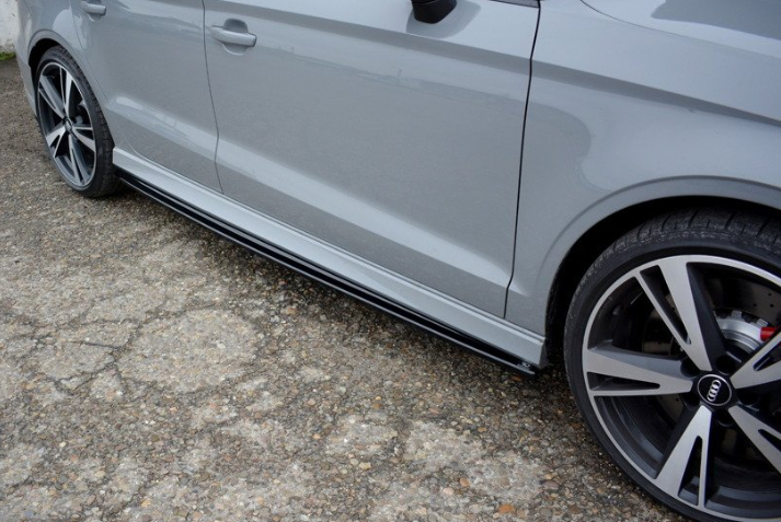 LUST EXCLUSIVE ABS SIDE SKIRTS TO SUIT AUDI RS3 8V FACE LIFT MODEL SED ...