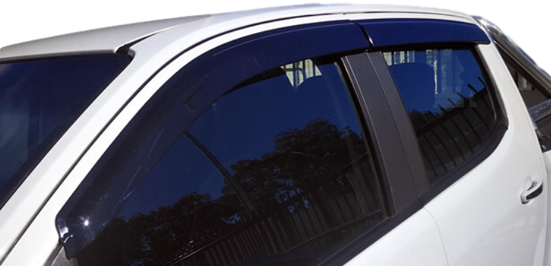 WEATHER SHIELD WINDOW VISORS TO SUIT ISUZU DMAX 12-16 DUAL CAB ...