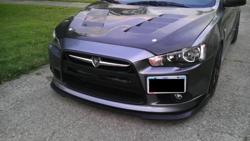 RALLIART SPEC FRONT BUMPER BAR LIP TO SUIT MITSUBISHI LANCER CS 2009 ...